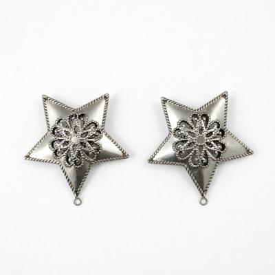 China Indoor Metal Christmas Ornaments Customized Black Vintage Style Lightweight for sale