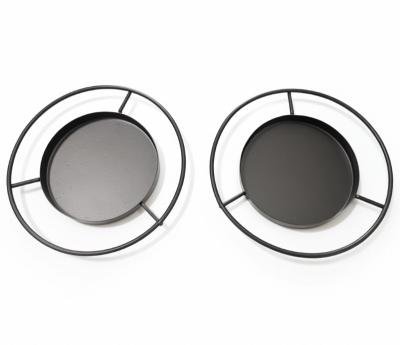 China Customizable Metal Candle Holder for Pillar Candle Indoor Outdoor Decoration for sale