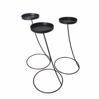 China Customizable Metal Candle Holder Pillar Candle Compatible Easy Care Elegant Decor for sale