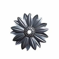 China Country Style Metal Ornaments Black Rustic Iron Wall Hanging Home Garden Patio Handmade for sale