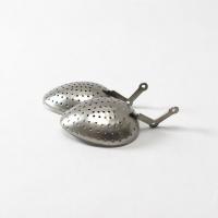 China 304 Grade Stainless Steel Teabag Rough Texture Steeping Tea Leaves in Hot Water for sale