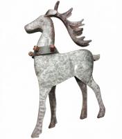 China Customizable Depth Metal Sheet Wire Reindeer For Indoor Outdoor Holiday Decorating for sale