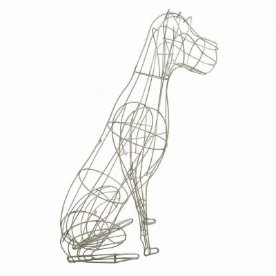 China Polished / Matte Finish Metal Wire Frame Reindeer Commercial For 3D Effect Indoor Decoration for sale