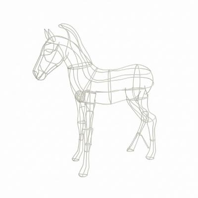 China Matte Finish Wireframe Metal Reindeer Decoration Indoor Holiday Accent for Commercial Lobbies for sale