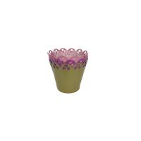 China Sticker Finish Metal Sheet Christmas Bucket for Festive Gift Packaging Holiday Events for sale