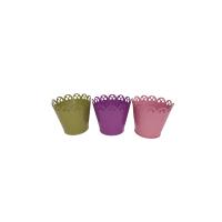 China Sticker Finish Metal Sheet Christmas Bucket for Festive Gift Packaging Holiday Events for sale