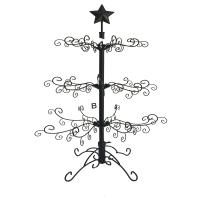 China Powder Coating 3 Feet Tabletop Iron Christmas Tree Iron Wire Frame Green / Metallic Seasonal Ornament for sale
