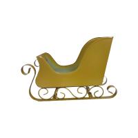 China Handcrafted Metal Outdoor Christmas Sleigh Rustic for Winter Holiday Displays for sale
