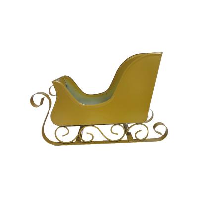 China Handcrafted Metal Outdoor Christmas Sleigh Rustic for Winter Holiday Displays for sale