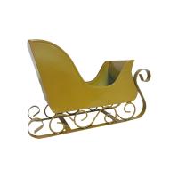 China Handcrafted Metal Outdoor Christmas Sleigh Rustic for Winter Holiday Displays for sale