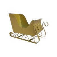 China Handcrafted Metal Outdoor Christmas Sleigh Rustic for Winter Holiday Displays for sale
