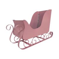 China Metal Sheet Winter Christmas Sleigh Decor Rust Resistant Indoor Outdoor for sale