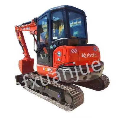 China 9.3rpm Second Hand Earth Moving Machinery 165 Old Kubota Mini Digger for sale