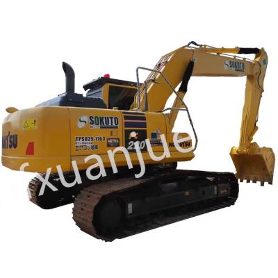 China Hydraulic Used Komatsu Excavator 220 8 5.5km/H SAA6D107E-1 Engine for sale