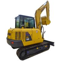 China 0.055-0.22m3 Capacity Komatsu Digging Excavator PC56-7 for Smooth Digging Operations for sale