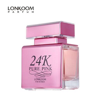 China Lonkoom 24K Pure Gold Eau de Parfum 100ml Floral-Fruity Long Lasting Women Perfume for sale