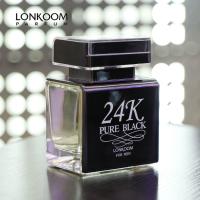 China Lonkoom 24K Pure Black Men's Eau de Parfum 100ml Aromatic Fougere for sale