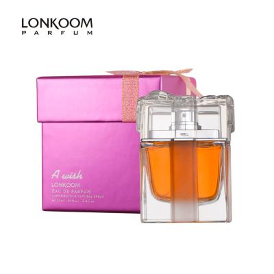 China LONKOOM A Wish Pink Perfume for Women 100ml EDP Floral Fruity Long Lasting for sale