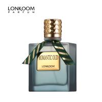 China Lonkoom Romantic Oud Green Eau De Parfum 100ml Men Spray Leather Scent EDP for sale