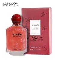 China LONKOOM Sparkle Shinny Red Eau de Parfum 100ml Rose Peony Floral Woody Scent OEM for sale