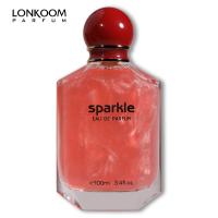 China LONKOOM Sparkle Shinny Red Eau de Parfum 100ml Rose Peony Floral Woody Scent OEM for sale
