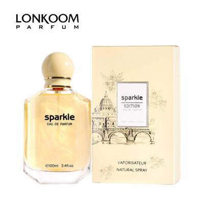 China Sparkle Yellow 100ml EDP Perfume for Women Floral Aquatic Peony Scent for sale