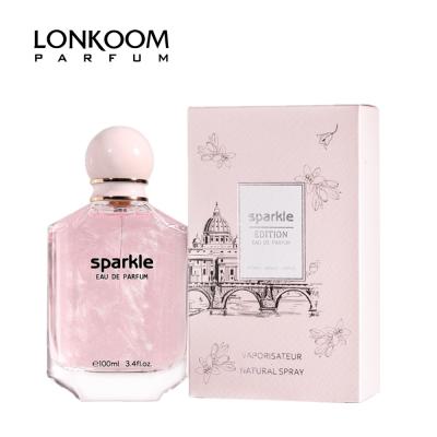 China Lonkoom Sparkle Shinny Pink Eau De Parfum for Women 100ml EDP Floral Fragrance OEM ODM for sale