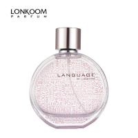 China Lonkoom Language Pink Eau De Parfum 100ml Woody Floral Women Perfume OEM for sale