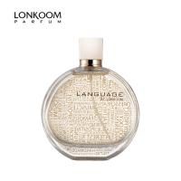 China Lonkoom Language Yellow 100ml Women Eau de Parfum Oriental Floral Long Lasting for sale