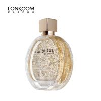 China Lonkoom Language Yellow 100ml Women Eau de Parfum Oriental Floral Long Lasting for sale