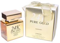 China Lonkoom 100ml EDP Perfume for Women 24k Gold Long Lasting Floral Fruity Spray for sale