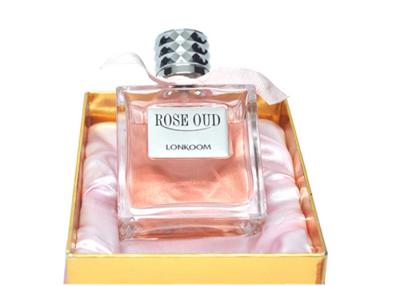 China OEM Rose Oud Lonkoom Women Perfume EDP 100ml Square Bottle Custom Fragrance for sale