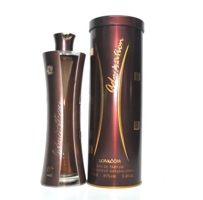 China Lonkoom Eau De Parfum for Men Tin Box Grey 100ml Long Lasting Floral Scent for sale