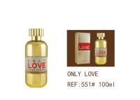 China LOK 100ml EDP Body Spray Perfume Only Love Oriental Aromatic ISO22716 GMPC for sale