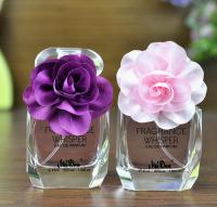 China OEM ODM 45ml Women Spray Perfume Glass Bottle Custom Logo Color Scent for sale