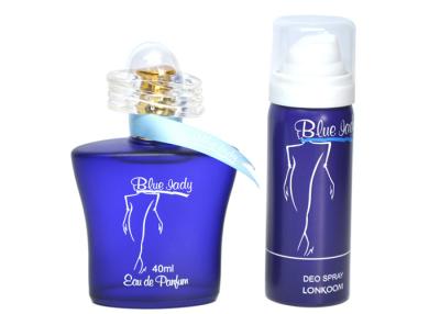 China Lonkoom Blue Lady Eau de Parfum Gift Set 40ml with 90ml Deo Spray for Women for sale