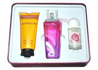 China 100ml 24K Pure Pink Body Spray Perfume Gift Set 3pcs for Travel EDP for sale