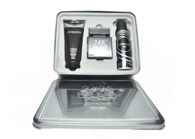 China OEM ODM 24K Pure Black Men's Perfume Gift Set 3 Pcs 100ml EDP Spray for sale