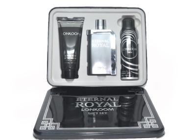 China Black Eternal Royal Lonkoom Perfume Men'S Cologne Gift Sets 100ml for sale