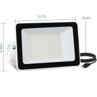 China Adjustable  Waterproof LED Flood Light IP65 10000 Lumens With Wide Angle for sale