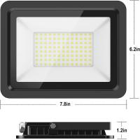 China Super Bright Waterproof LED Flood Light 100W 10000lm Wifi Controlled For Yard for sale