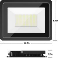 China ETL Approved Colored LED Flood Light 150W , 15000LM Waterproof  Security Light for sale