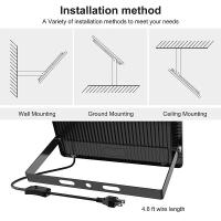 China Remote Control Waterproof LED Flood Light 400W 40000lm 5000K  With Plug for sale
