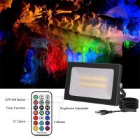 China Dimming Colour Changing LED Flood Light With Remote , 35w LED Flood Light 120V for sale