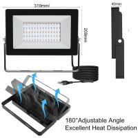 China Dimmable RGB Waterproof LED Flood Light 150w Ip66 Outdoor With US Plug for sale