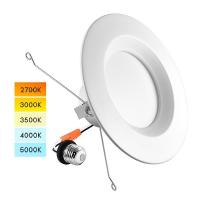 China IC Rated Surface Mount Flat Panel LED Lights 6 Inch Ceiling For Bathroom for sale