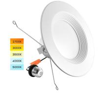 China Baffle Trim 6 Inch LED Flush Mount Light , 14W 5cct Slim Flush Mount Light for sale