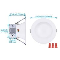 China 5cct Flush Mount Round LED Lights , Modern Flush Mount LED Ceiling Lights 4000k for sale