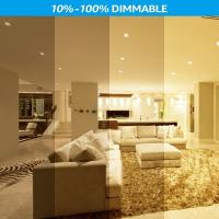 China LED Ceiling Smart Flush Mount Light 4 Inch 10w 5000K All In One ETL Certified for sale