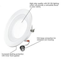 China Flicker Free LED Ceiling Flush Recessed Ceiling Lights 3000k 650lm For Bedroom for sale
